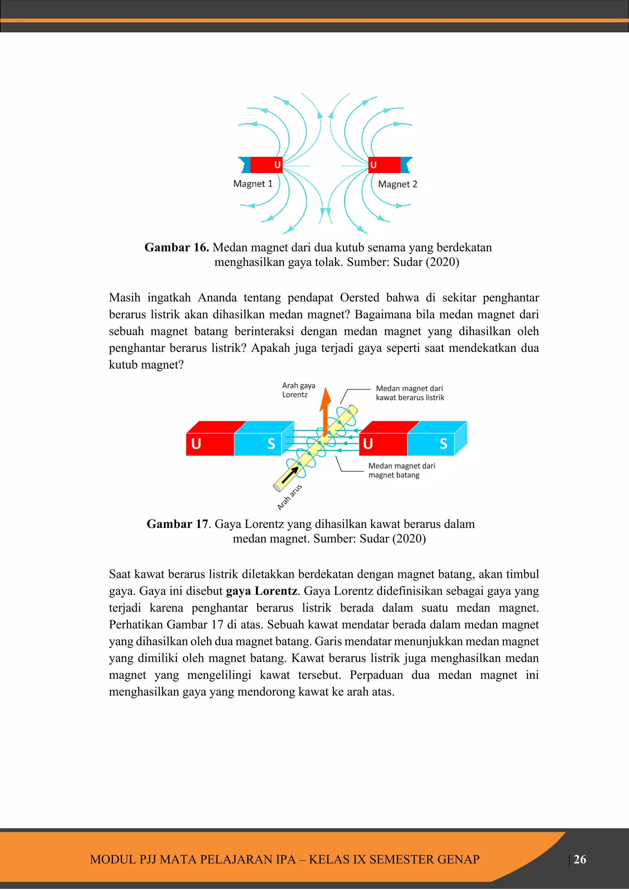 Modul 1 pembelajaran 2-kemagnetan dan induksi elektromagnetik | PDF