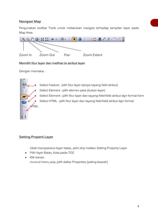 Modul 1 pengenalan pengoperasian arc map | PDF