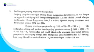 modul ajar perkuliahan struktur beton bertulang 2 | PDF