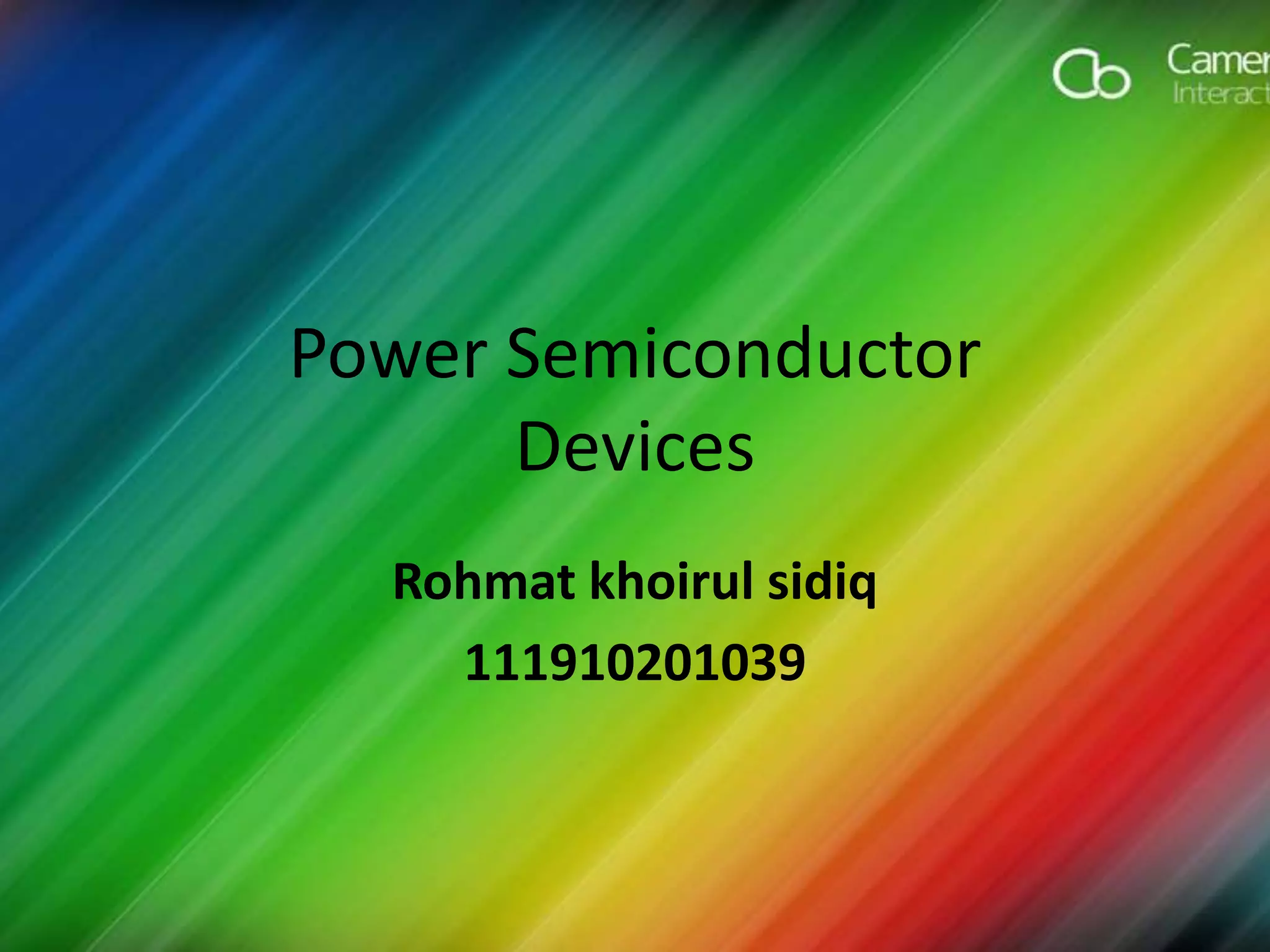 Power Semiconductor Devices | PPT