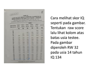 Contoh skoring cfit | PDF