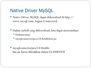 Modul tigabelas Pemrograman Database Java.ppt
