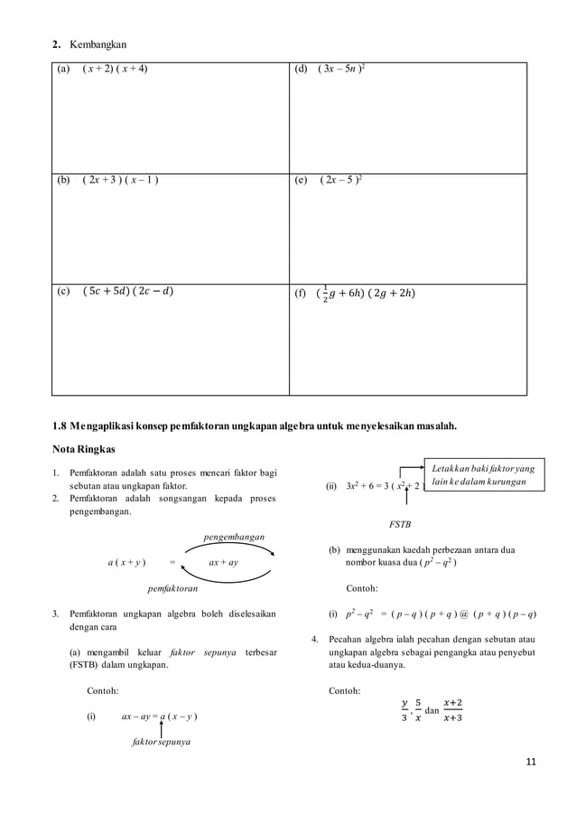 Modul 1 algebra | DOCX