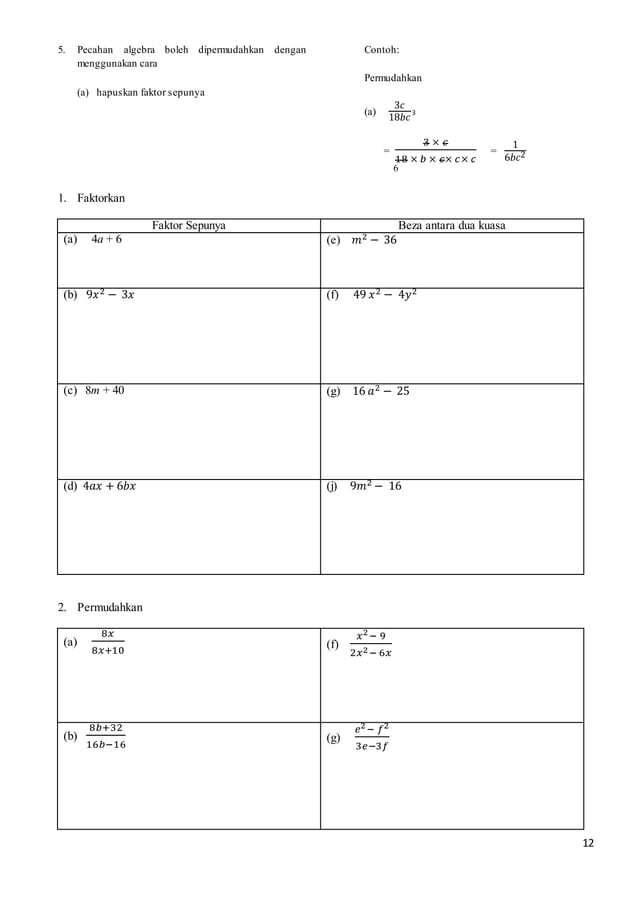 Modul 1 algebra | DOCX