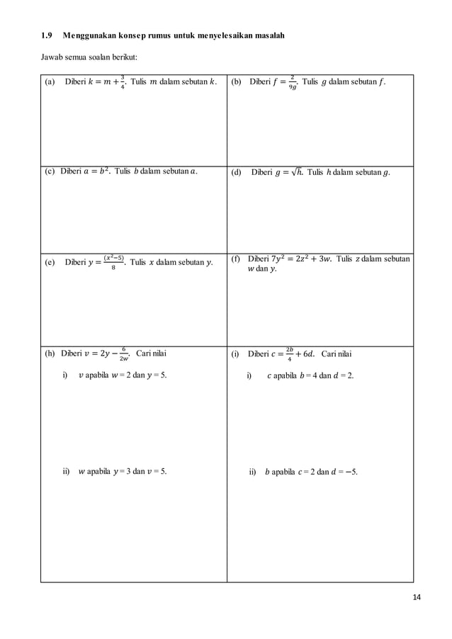 Modul 1 algebra | DOCX
