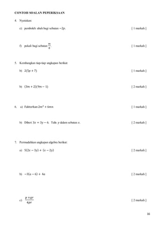 Modul 1 algebra | DOCX