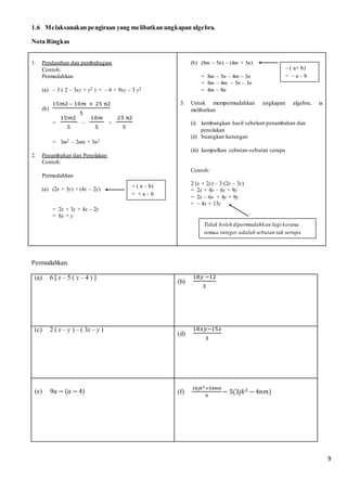 Modul 1 algebra | DOCX