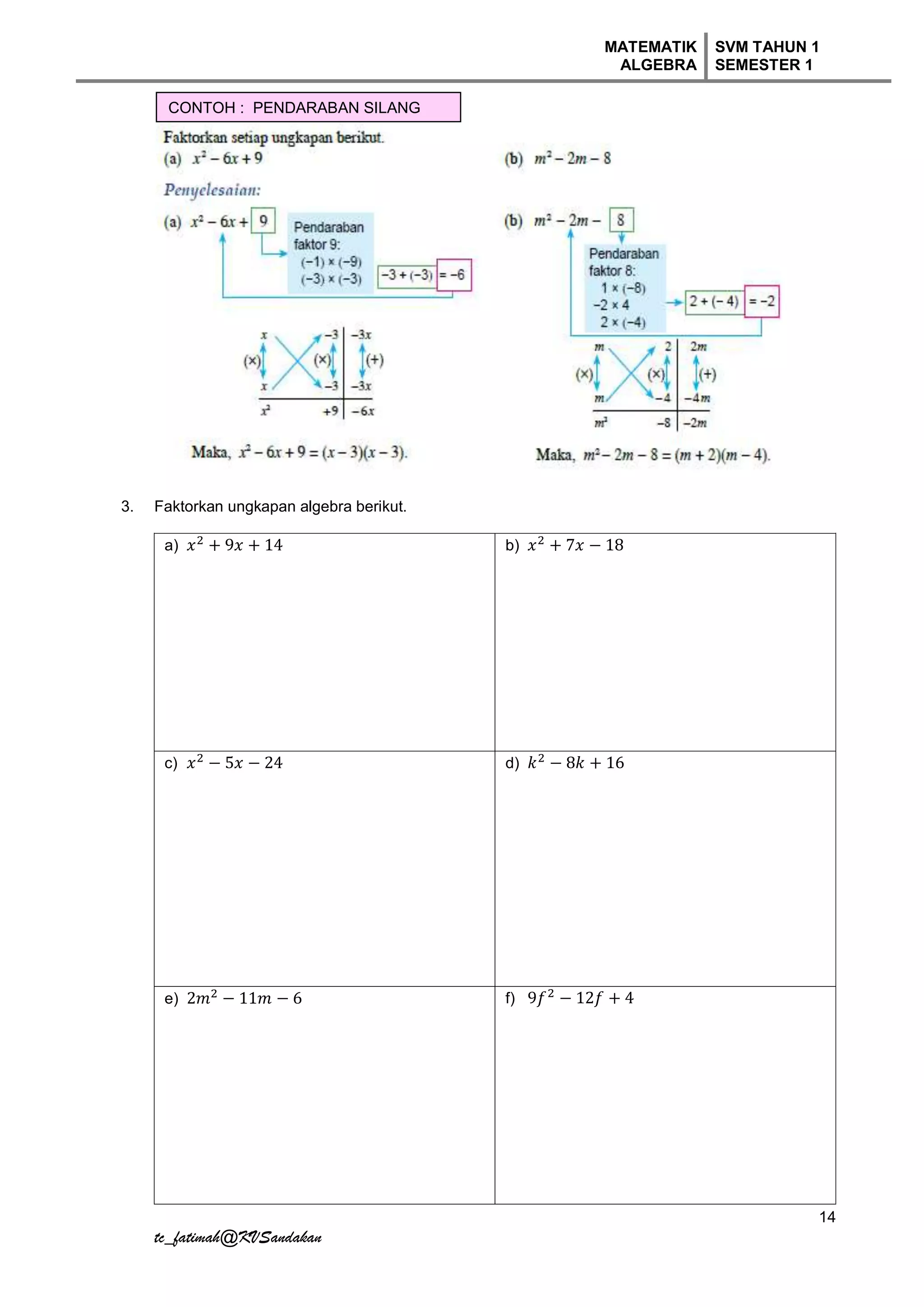 Modul 1: Algebra | PDF