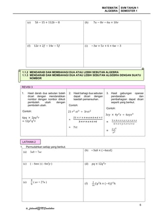 Modul 1: Algebra | PDF