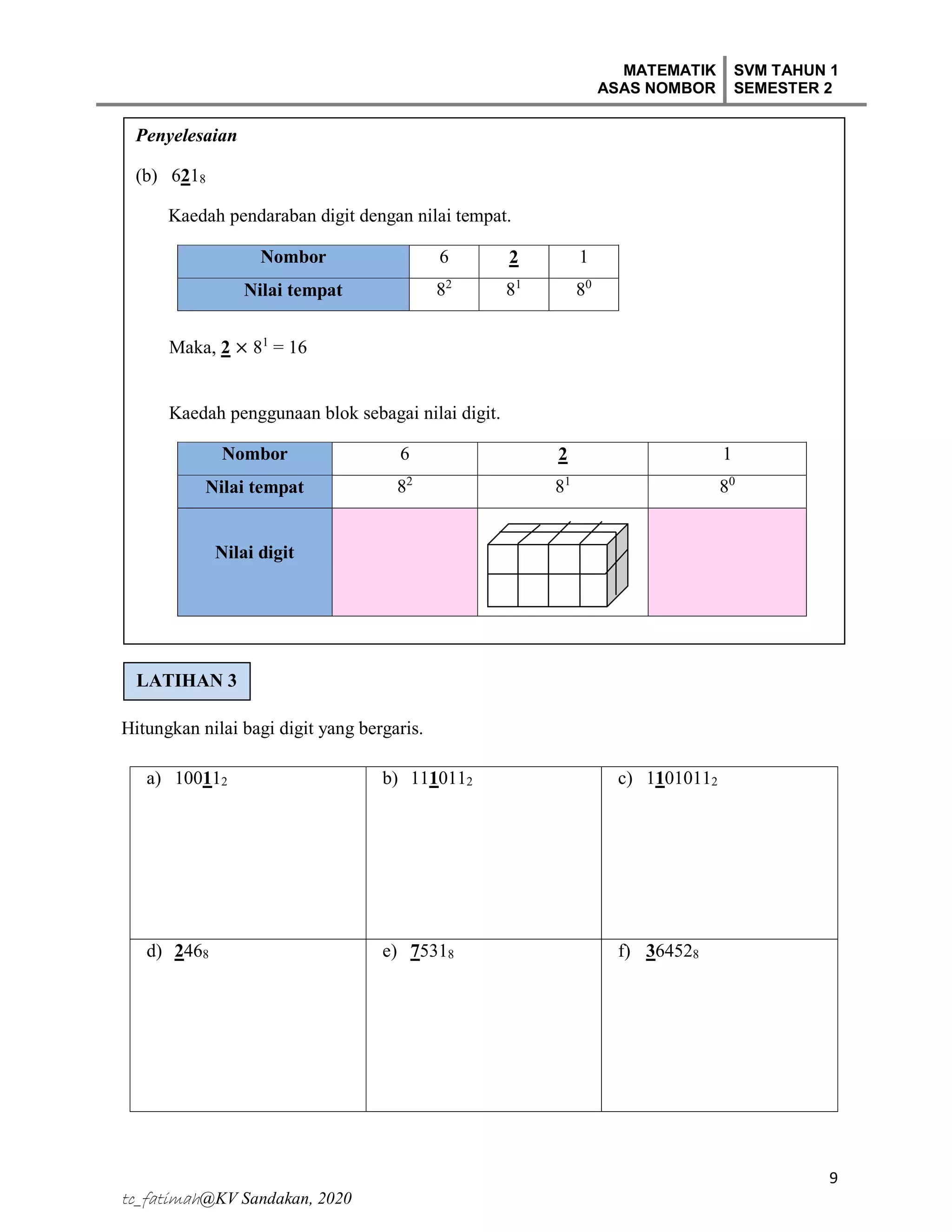 Modul 1 : Asas Nombor | PDF