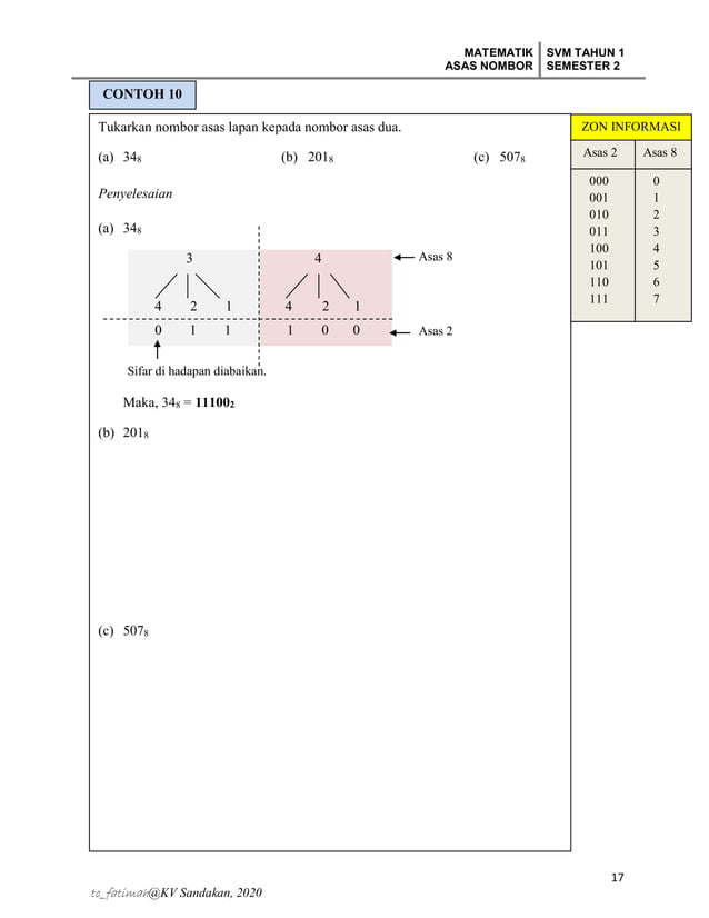 Modul 1 : Asas Nombor | PDF