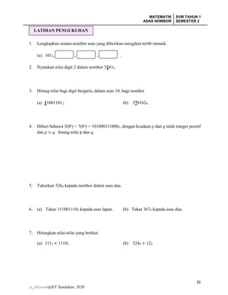 Modul 1 : Asas Nombor | PDF