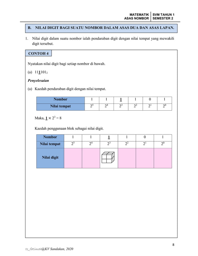 Modul 1 : Asas Nombor | PDF
