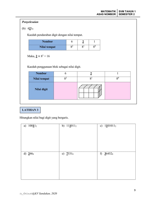 Modul 1 : Asas Nombor | PDF