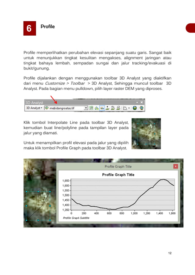 Modul 1b 3 d gis model permukaan | PDF