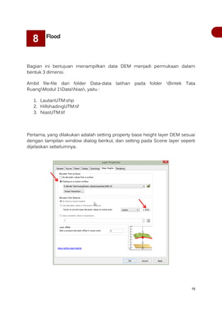 Modul 1b 3 d gis model permukaan | PDF
