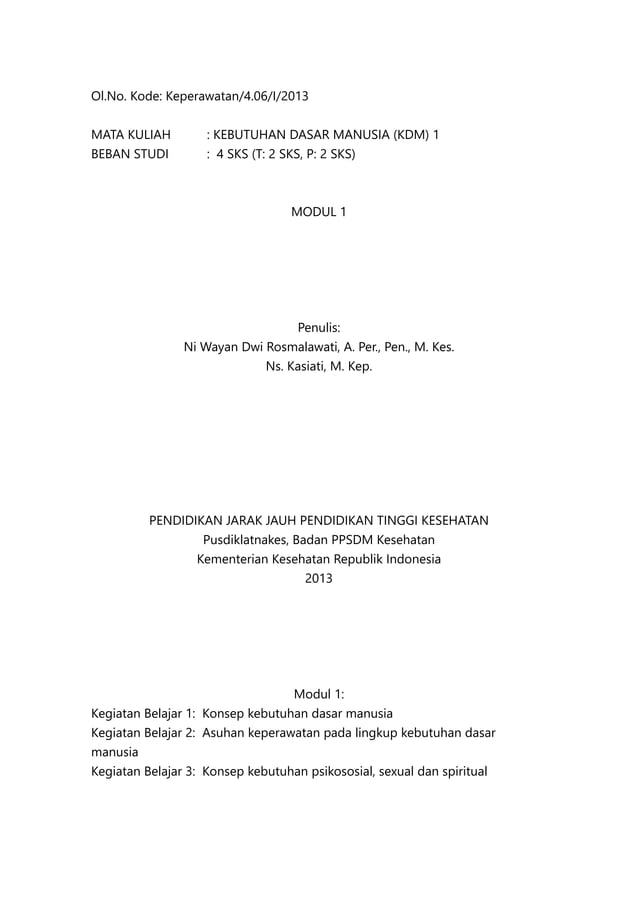 Modul 1 cetak | PDF