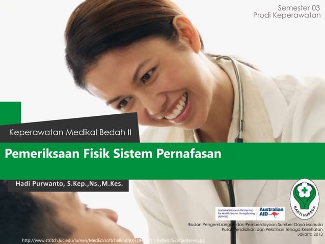 Modul 1 kb1 pemeriksaan fisik sistem pernafasan | PPTX