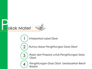 penghitungan dosis obat | PPTX