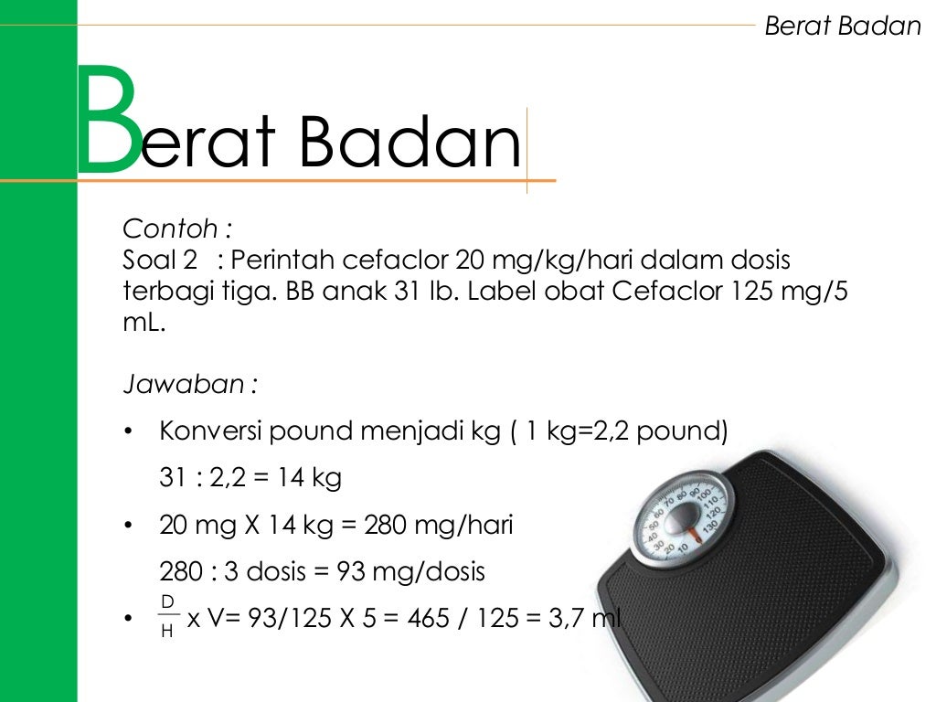 penghitungan dosis obat