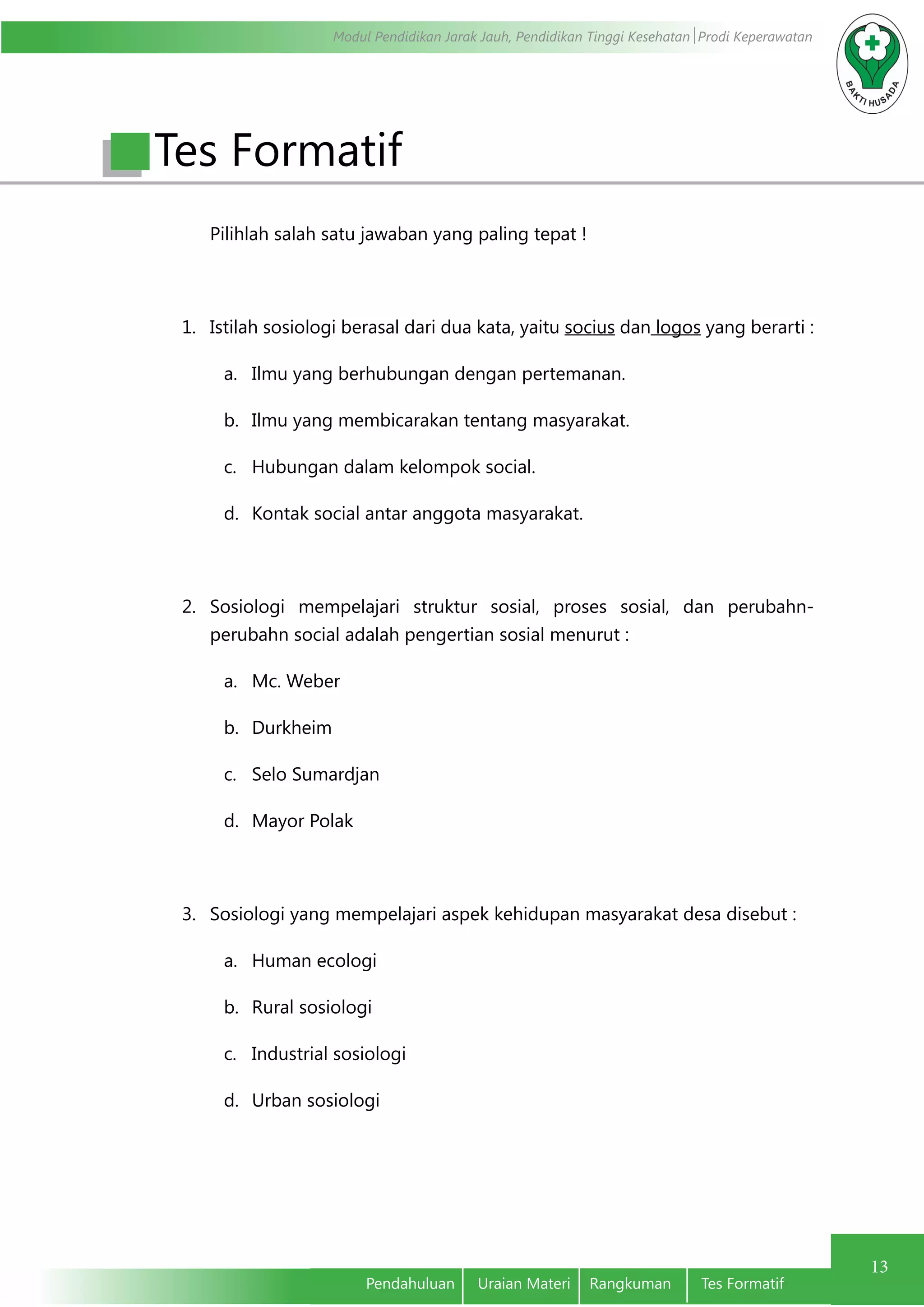 Pengantar Sosiologi | PDF