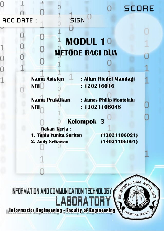 Modul1 metode bagi dua Praktikum Metode Numerik | PDF