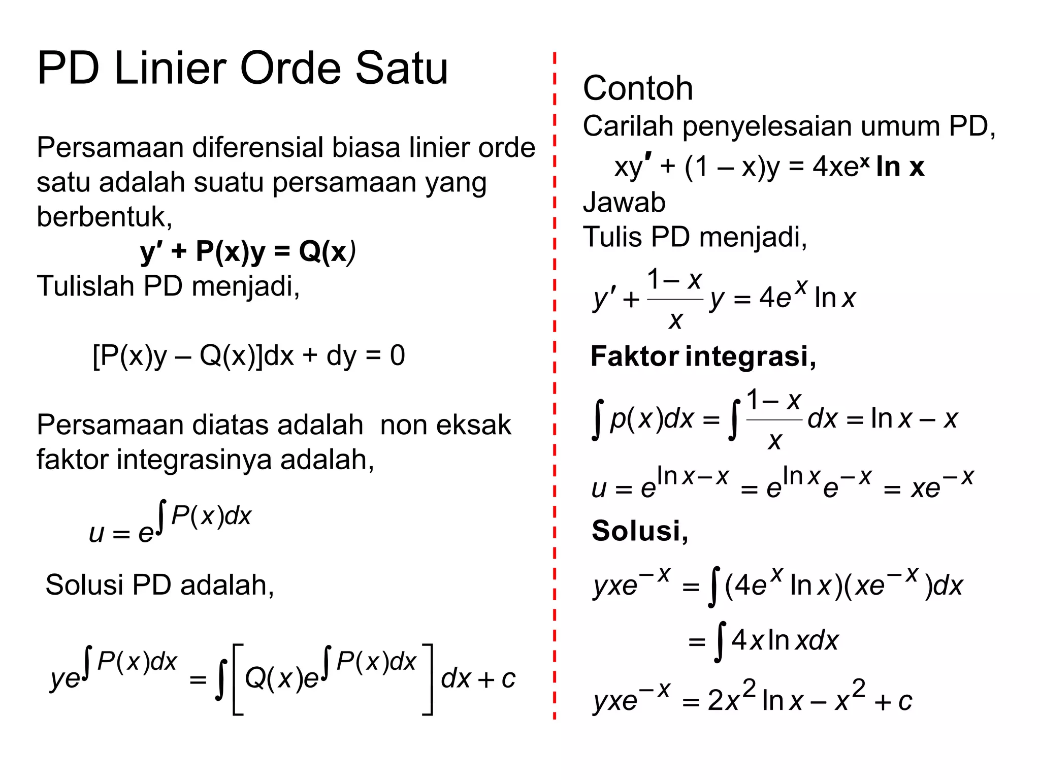 Modul 1 pd linier orde satu | PPTX