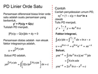 Modul 1 pd linier orde satu | PPTX