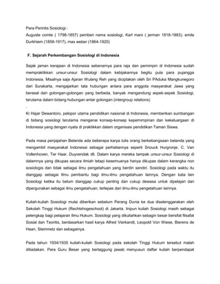 pengertian sosiologi | DOCX