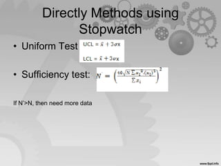 Modul 1 process planning and standard time calculation | PPTX