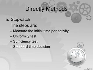 Modul 1 process planning and standard time calculation | PPT