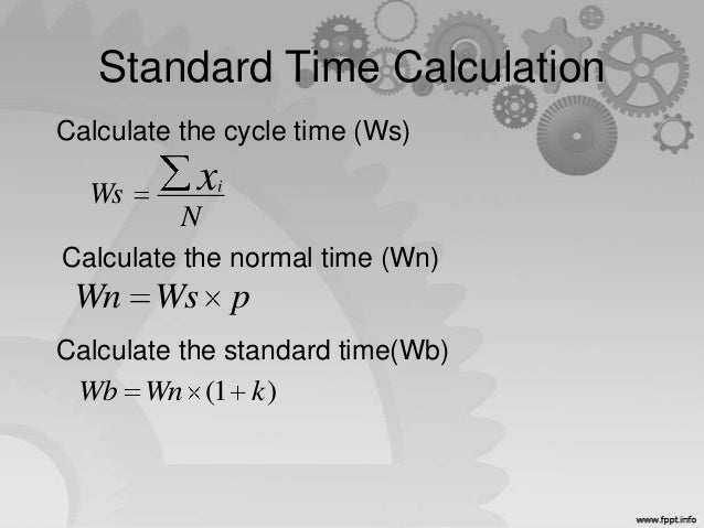 Modul 1 process planning and standard time calculation