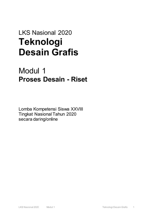 Modul 1 proses desain riset | PDF