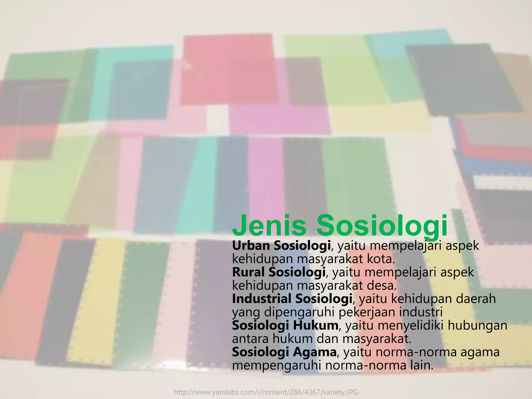 Pengantar Sosiologi | PPT