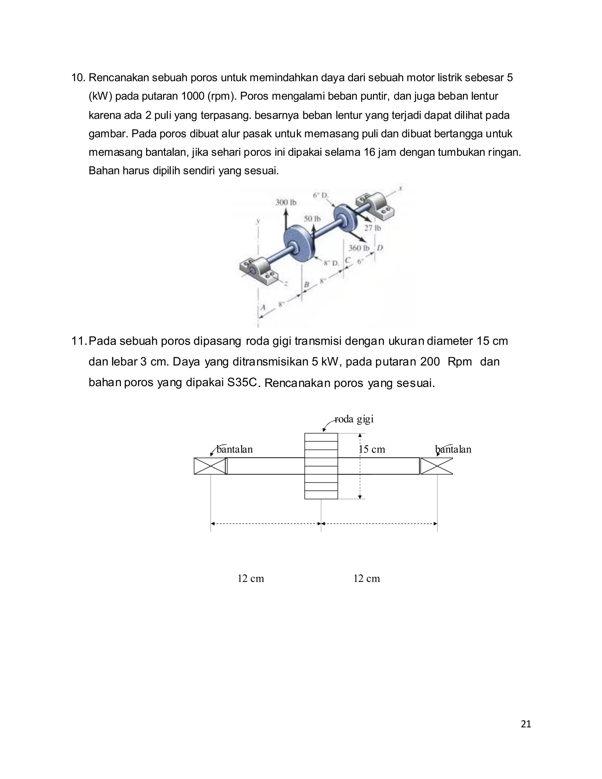 Elemen Mesin 2 - Perencanaan Poros dengan Beban Puntir | PDF
