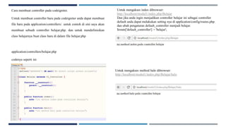 Modul 2 Cara Membuat Controller Pada CodeIgniter | PPT