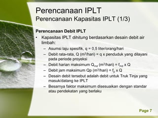 Perencanaan Sarana dan Prasarana Air Limbah Sistem Setempat (On-site) | PDF