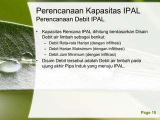 Perencanaan Sarana dan Prasarana Air Limbah Sistem Terpusat (Off-site) | PDF