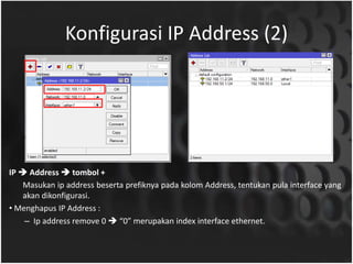 Modul 2 Basic Configuration Mikrotik I | PPTX