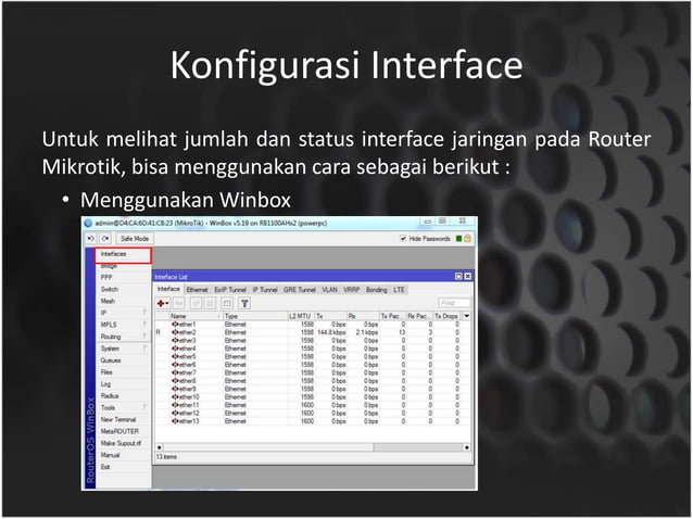 Modul 2 Basic Configuration Mikrotik I | PPTX
