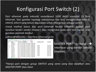 Modul 2 Basic Configuration Mikrotik I | PPTX
