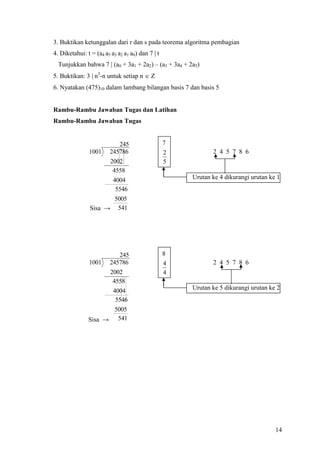 Modul 2 keterbagian bilangan bulat | PDF