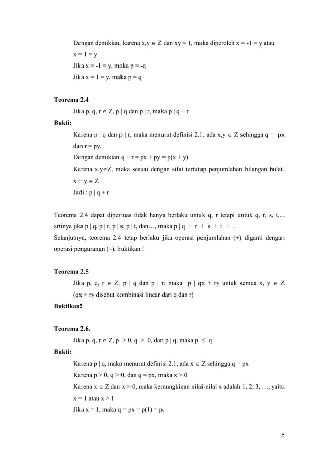 Modul 2 keterbagian bilangan bulat | PDF