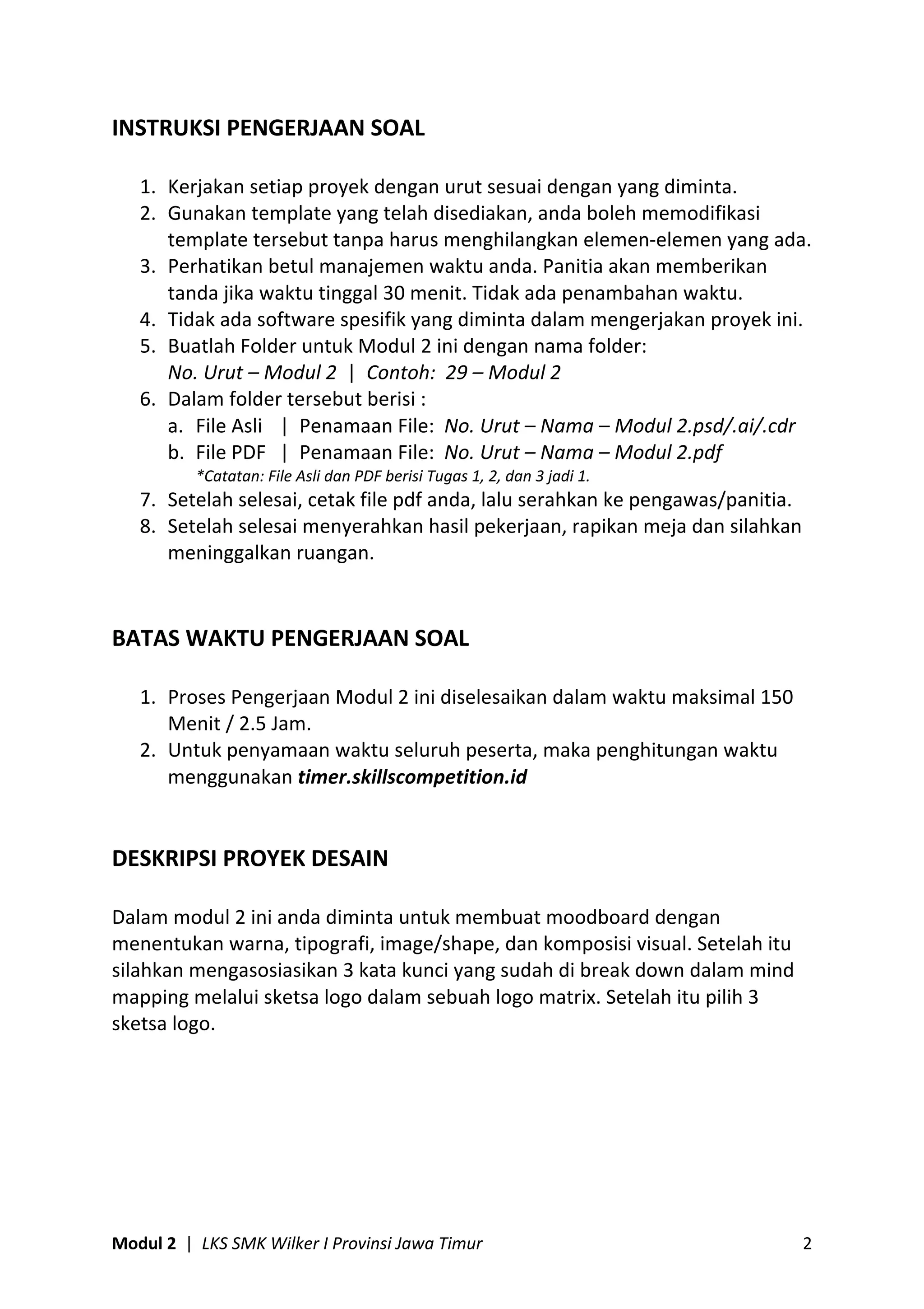 Modul 2 lks wilker 1 jatim | PDF