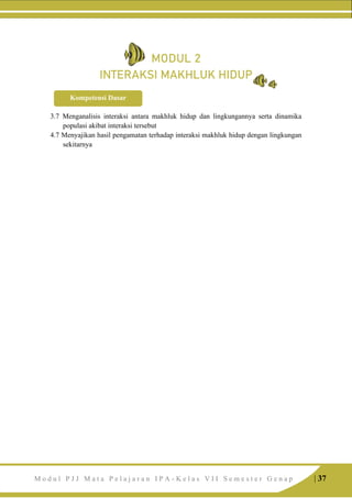 Modul 2 pembelajaran 2- interaksi makhluk hidup | PDF