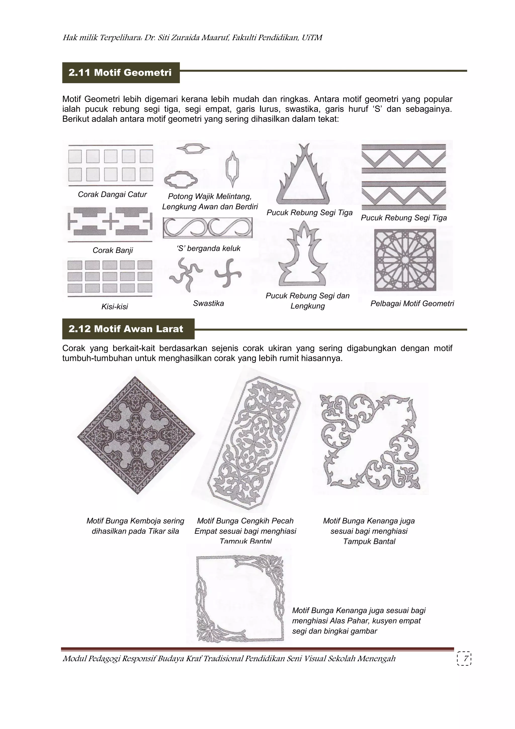 Modul 2 Seni Tekat | PDF