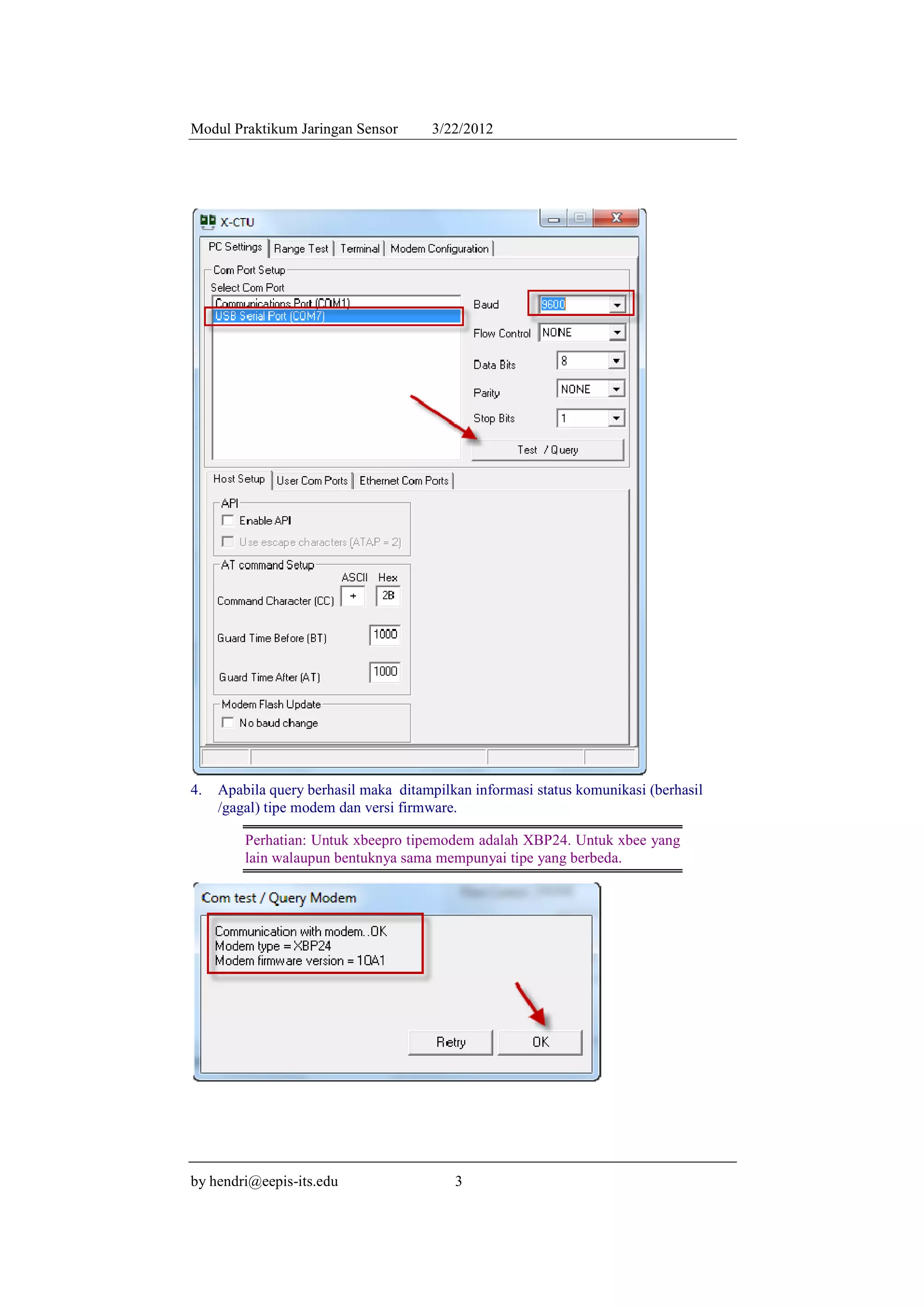 Modul2 setting xctu | PDF