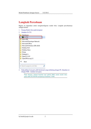 Modul2 setting xctu | PDF
