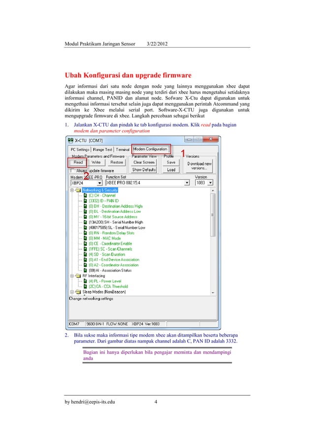 Modul2 setting xctu | PDF
