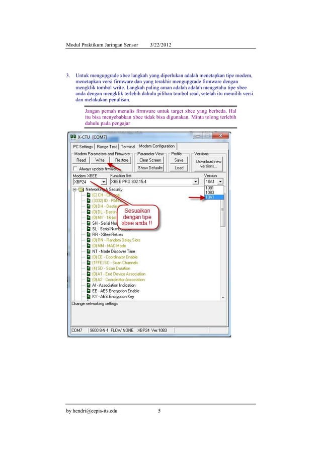 Modul2 setting xctu | PDF
